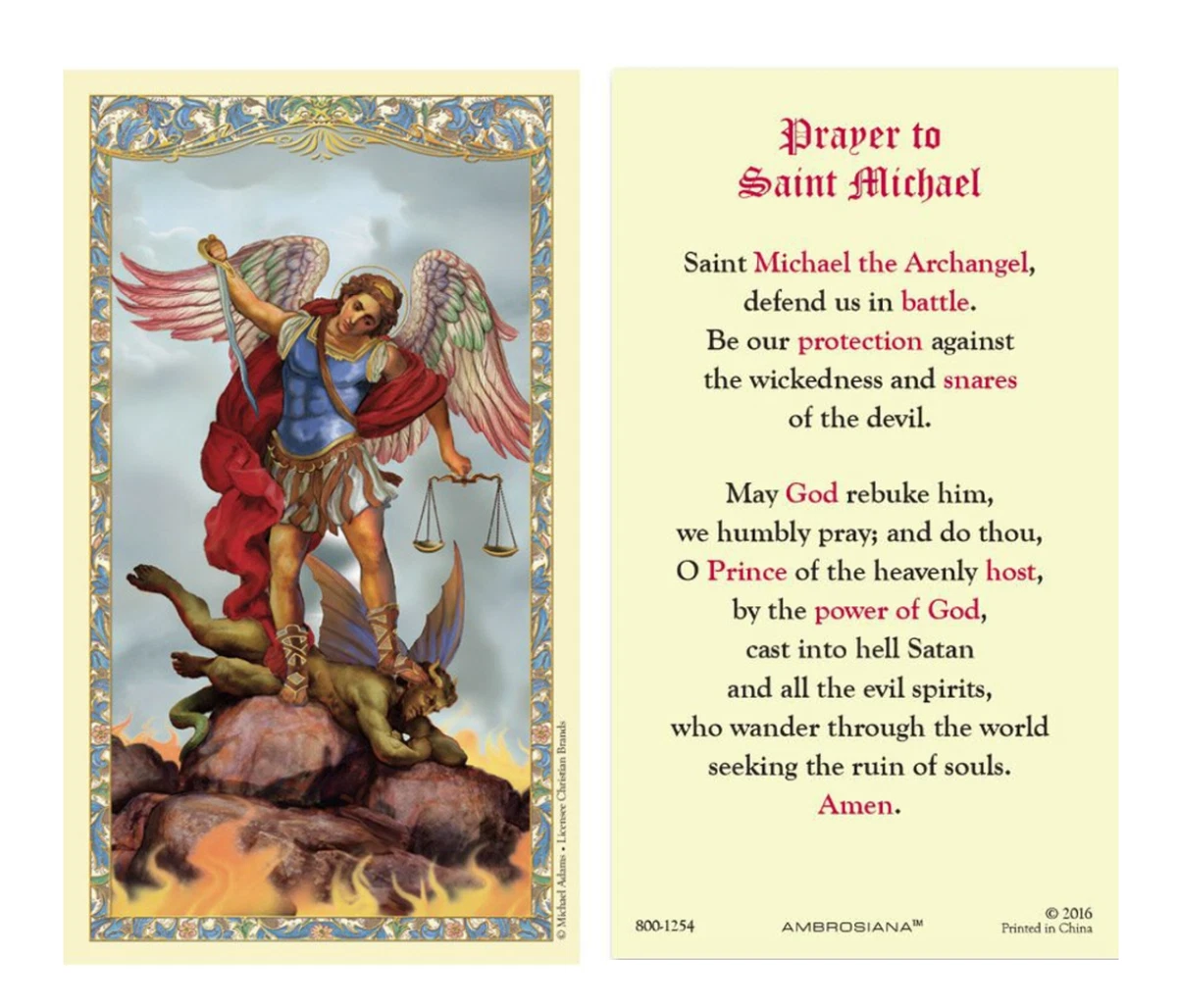 St Michael The Archangel Prayer Tattoo