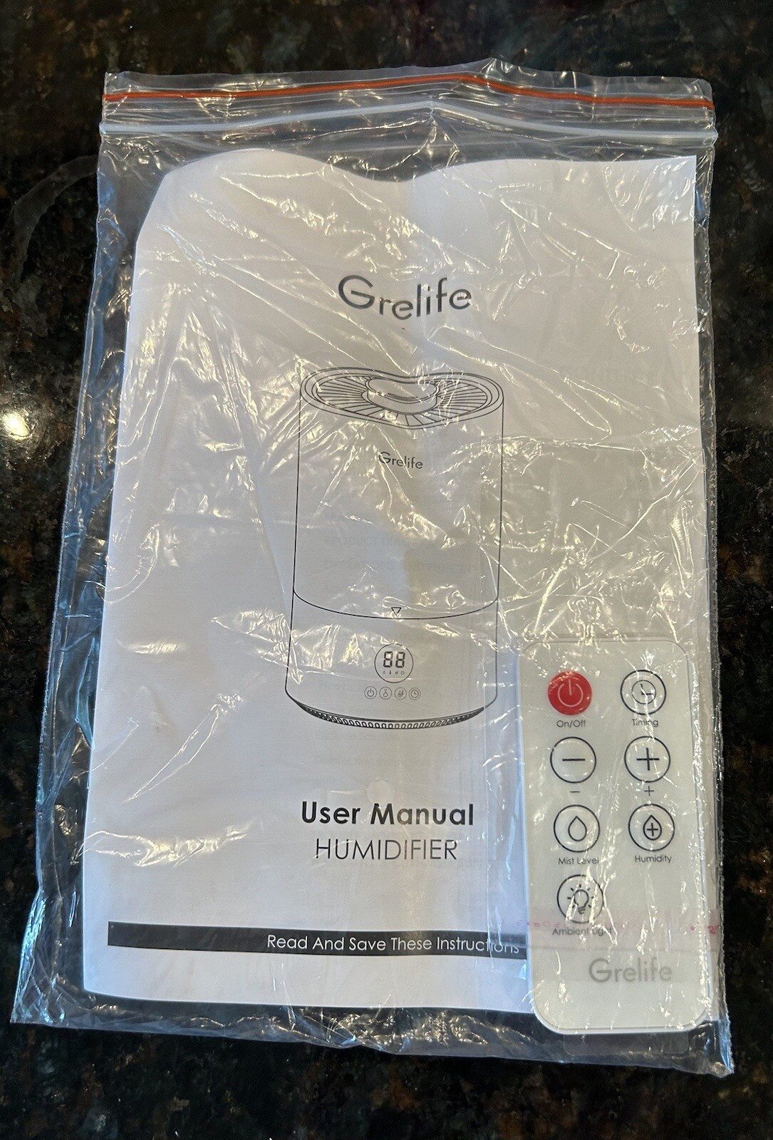 Grelife 4L Top Fill Cool Mist Humidifier - NEW IN BOX | eBay