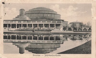 699031) AK Jahrhunderthalle Breslau Schlesien gelaufen 1919 | eBay.de