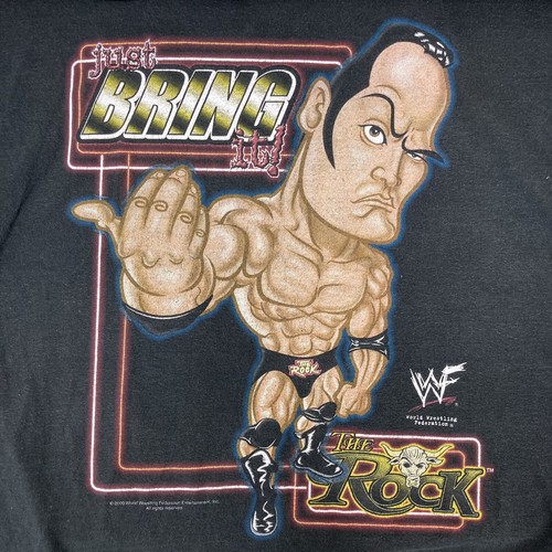 RARE‼ VTG‼ 2000 WWF Cartoon The Rock "Just Bring It!"… - Gem