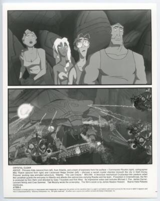 ATLANTIS THE LOST EMPIRE 2001 8x10 Walt Disney Cartoon Org Movie Photo ...
