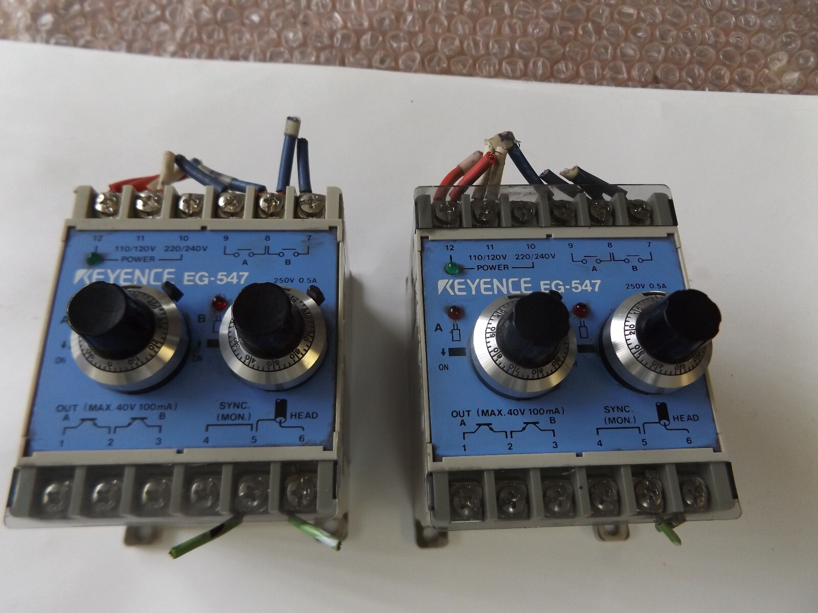 WHOLESALE KEYENCE DIGITAL AMPLIFIER EG-547 LOT OF 2 | eBay