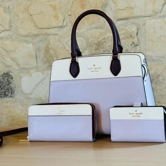 KATE SPADE Madison Colorblock Saffiano Leather Medium Satchel Bag ...