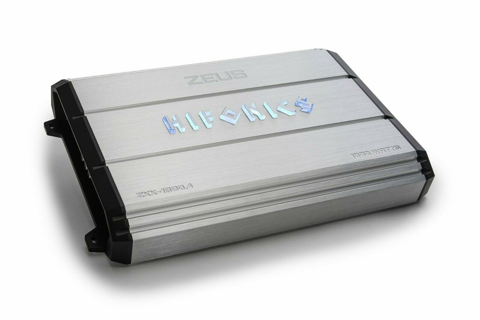 HIFONICS ZEUS 1200 WATTS BRIDGEABLE 4-CHANNEL AMP CLASS A/B + 4-CH AMP ...