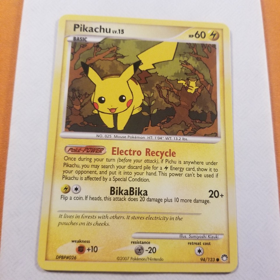 Pikachu 94/123 Mysterious Treasures Regular Pokemon Tcg Card Wotc | eBay