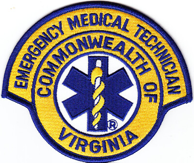 Virginia Emergency Medical Technician Patch EMT EMS VA | eBay