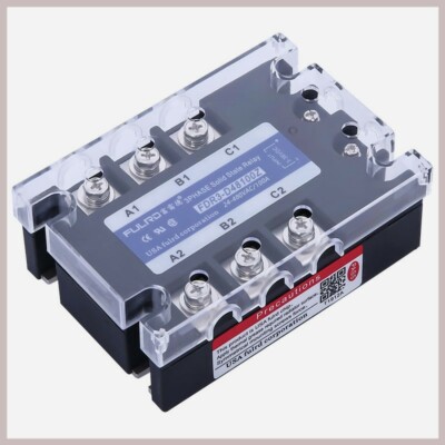 FULRD Three-phase Solid State Relay FDR3-D48100Z 100A DC-AC 24-480VAC 3 ...