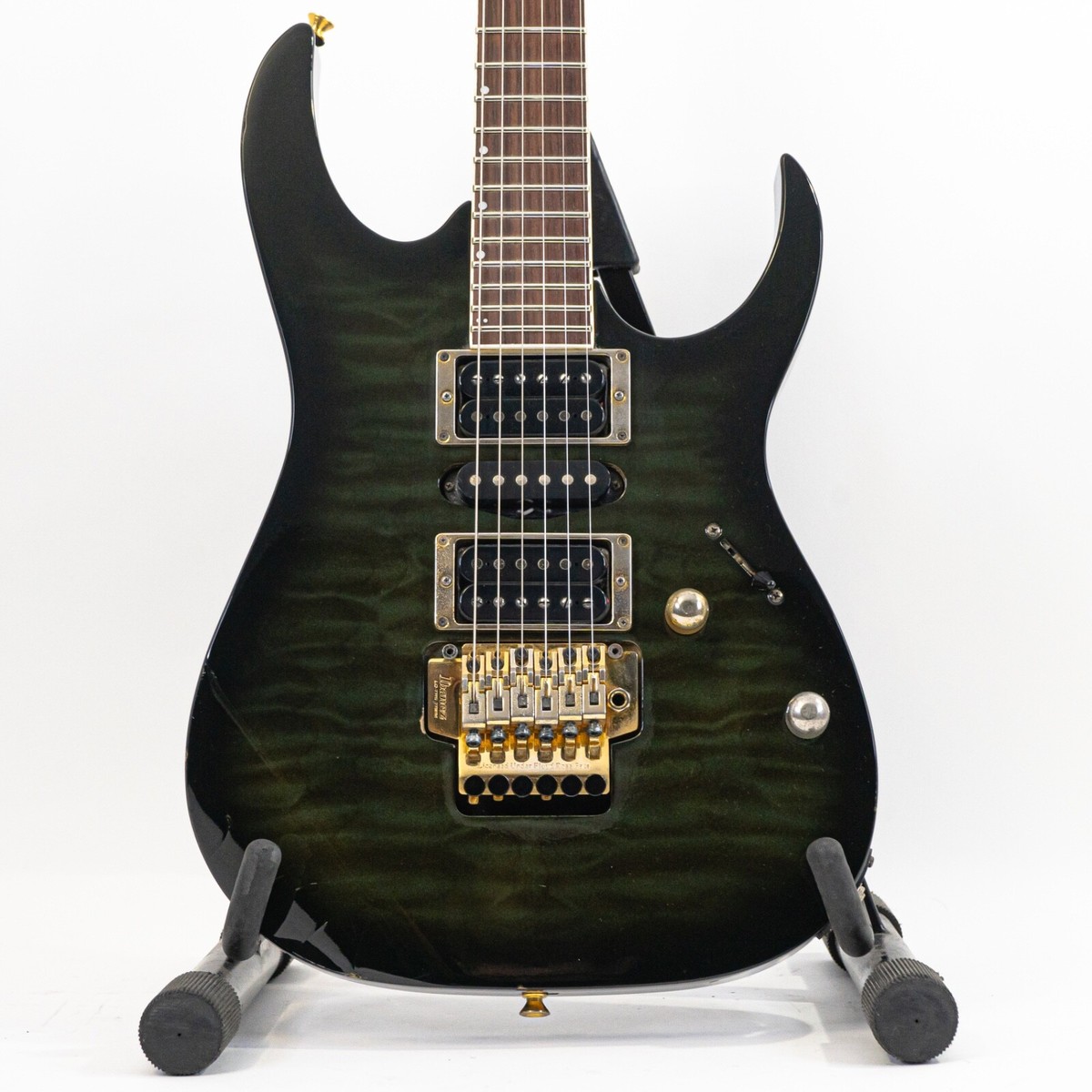 1995 Ibanez MIJ RG Series Quilted Green Burst w/ HSH Pickups 1995 Ibanez MIJ RG Series Quilted Green Burst w/ HSH Pickups