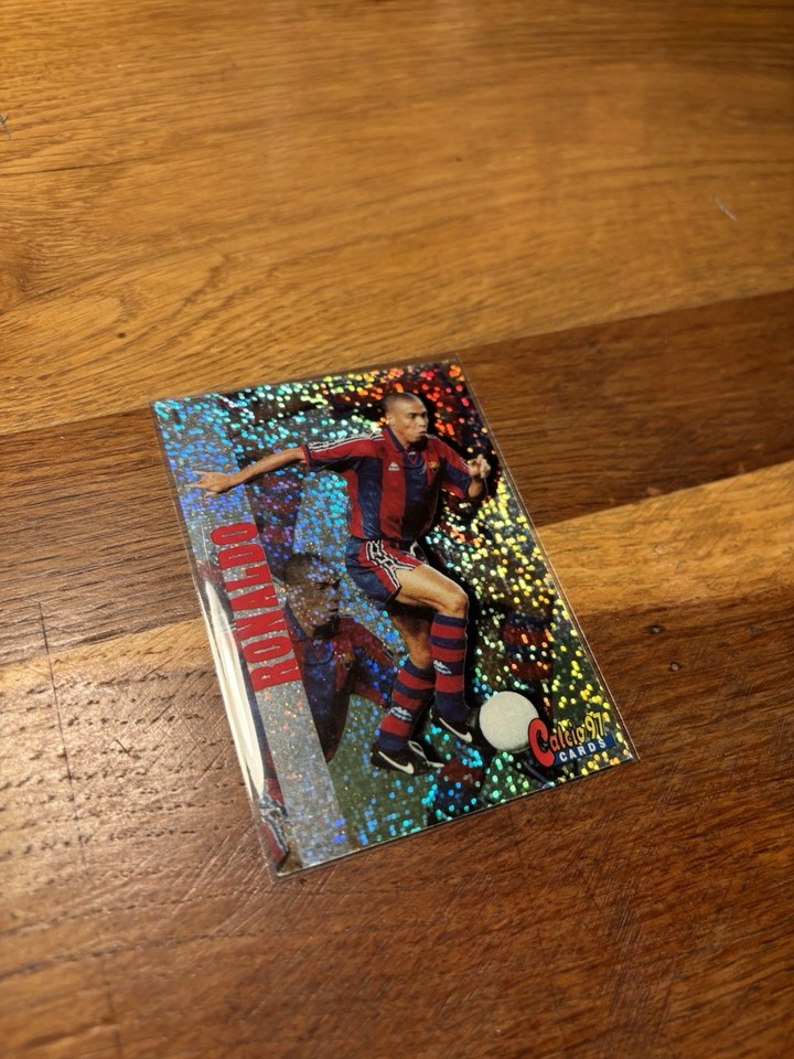 Carte Panini RONALDO CALCIO CARDS 97 PANINI # 123 BARCELLONA NEW RARA ...