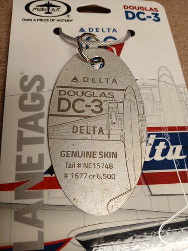 Delta Douglas DC-3 Aircraft Skin Plane Tag / Planetags | eBay