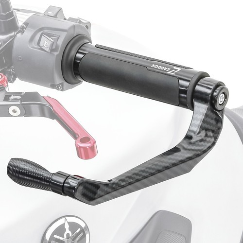 Motorcycle Handlebar Grips Set + Lever Guard black S-T1 | eBay