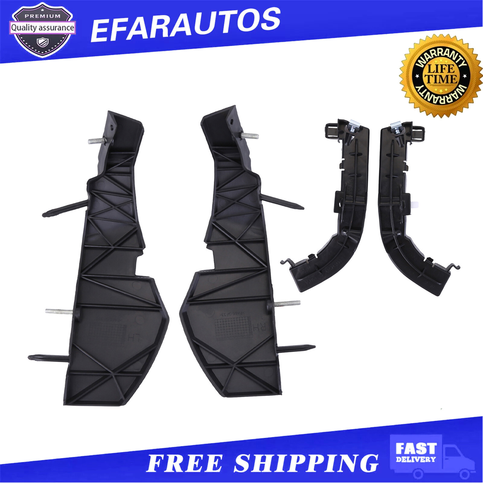 New Retaining Bumper Fascia Support Bracket Set Fits 2015-2022 Dodge ...
