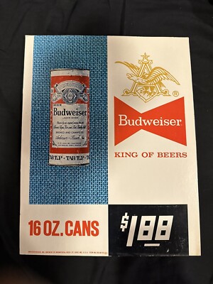 1967 Budweiser Stand Up Sign | eBay