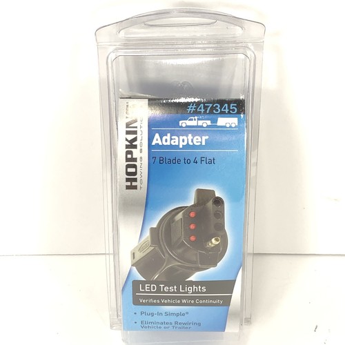 Hopkins 4 Flat to 7 Blade Adapter Plug - New In Box | eBay