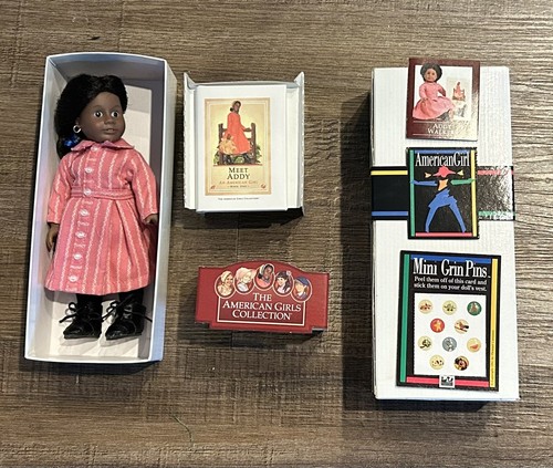 NIB Pleasant Company American Girl Addy Walker 6" MINI DOLL w Book ...