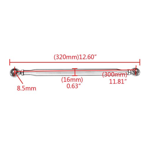 Billet Aluminum Chrome Round Gear Shift Linkage Shifter Lever Bracket ...