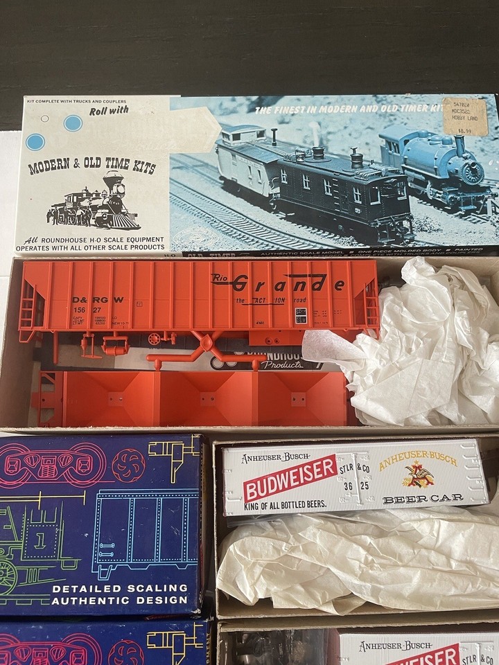 HO Scale Roundhouse Assorted Reefer Freight Car Kits Hopper Most ...
