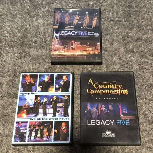 (3) Legacy Five - Music City Southern Gospel, White House, Campmeeting DVD LOT | eBay