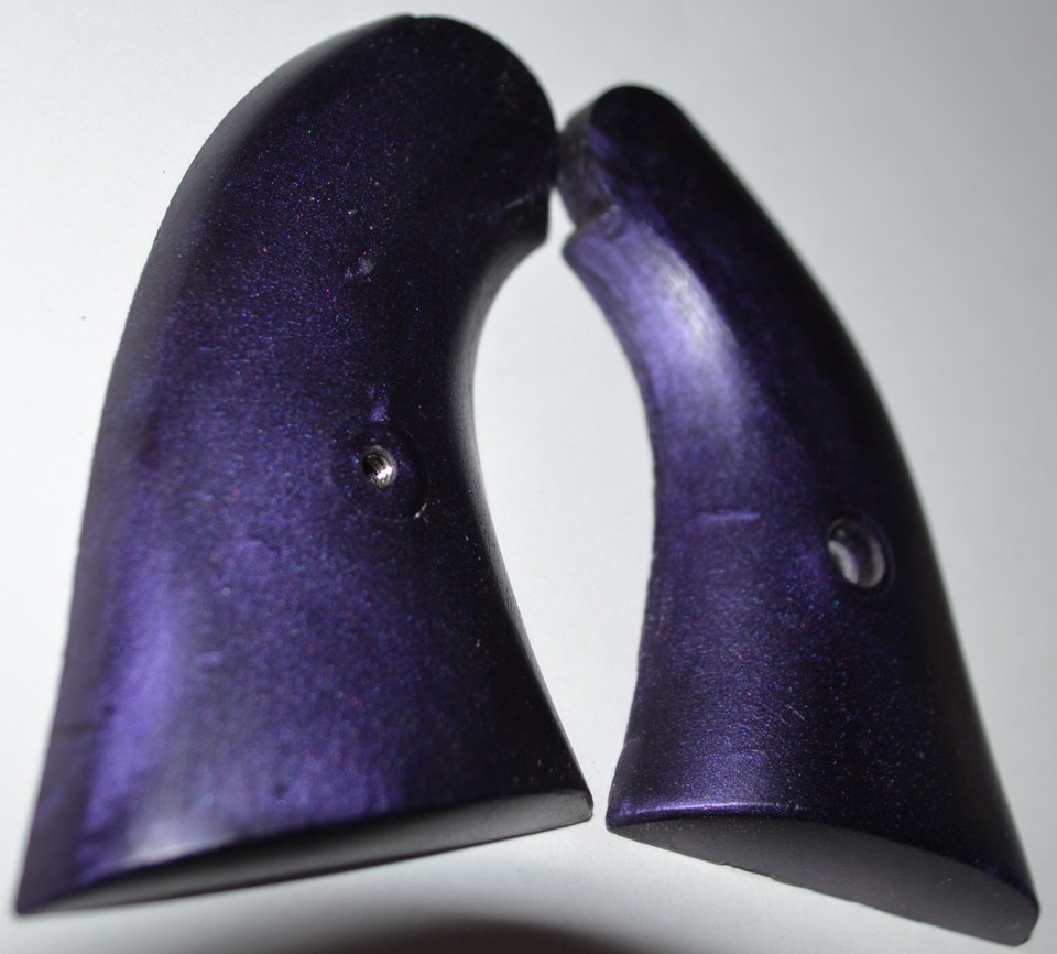 Uberti 1858 large grip frame pistol grips shimmer violet plastic with ...