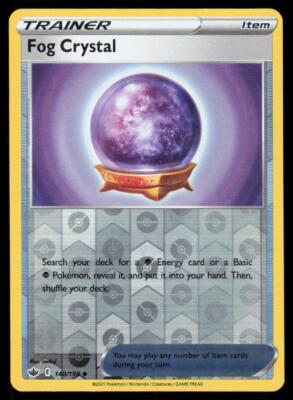 Fog Crystal 140/198 Reverse Holo Pokemon Chilling Reign LP | eBay