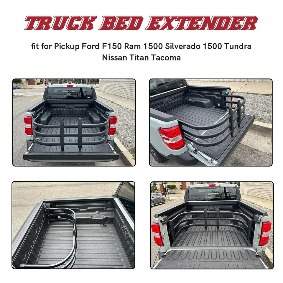Adjustable Truck Bed Extender For 2000-2025 Ford F-150 F150 Tailgate ...