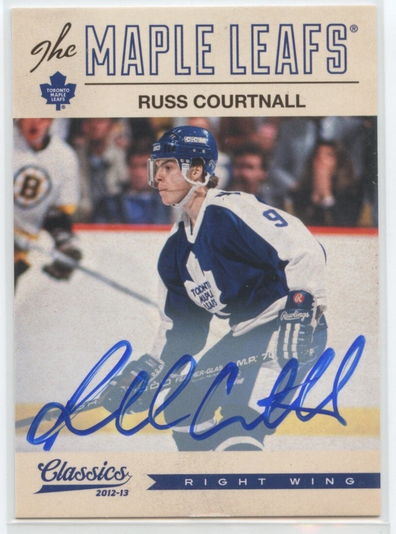 2012-13 Panini Classics Signatures #123 Russ Courtnall Base Auto | eBay