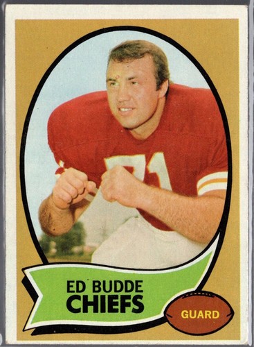 1970 TOPPS Football Card #77 ED BUDDE VG/EX+ Kansas City CHIEFS Vintage ...