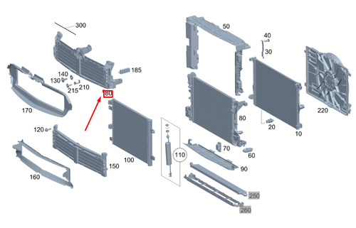 NEW MERCEDES-BENZ GLA H247 UPPER AIR DUCTING MOUNT A2478807101 | eBay