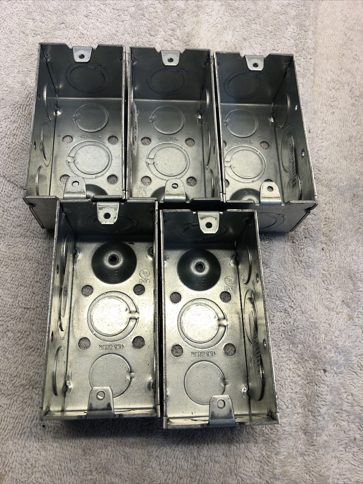 Lot of 5 Orbit HB-1-MKO Singal Gang Handy Box 1.88 Inch Deep MKO (3756 ...