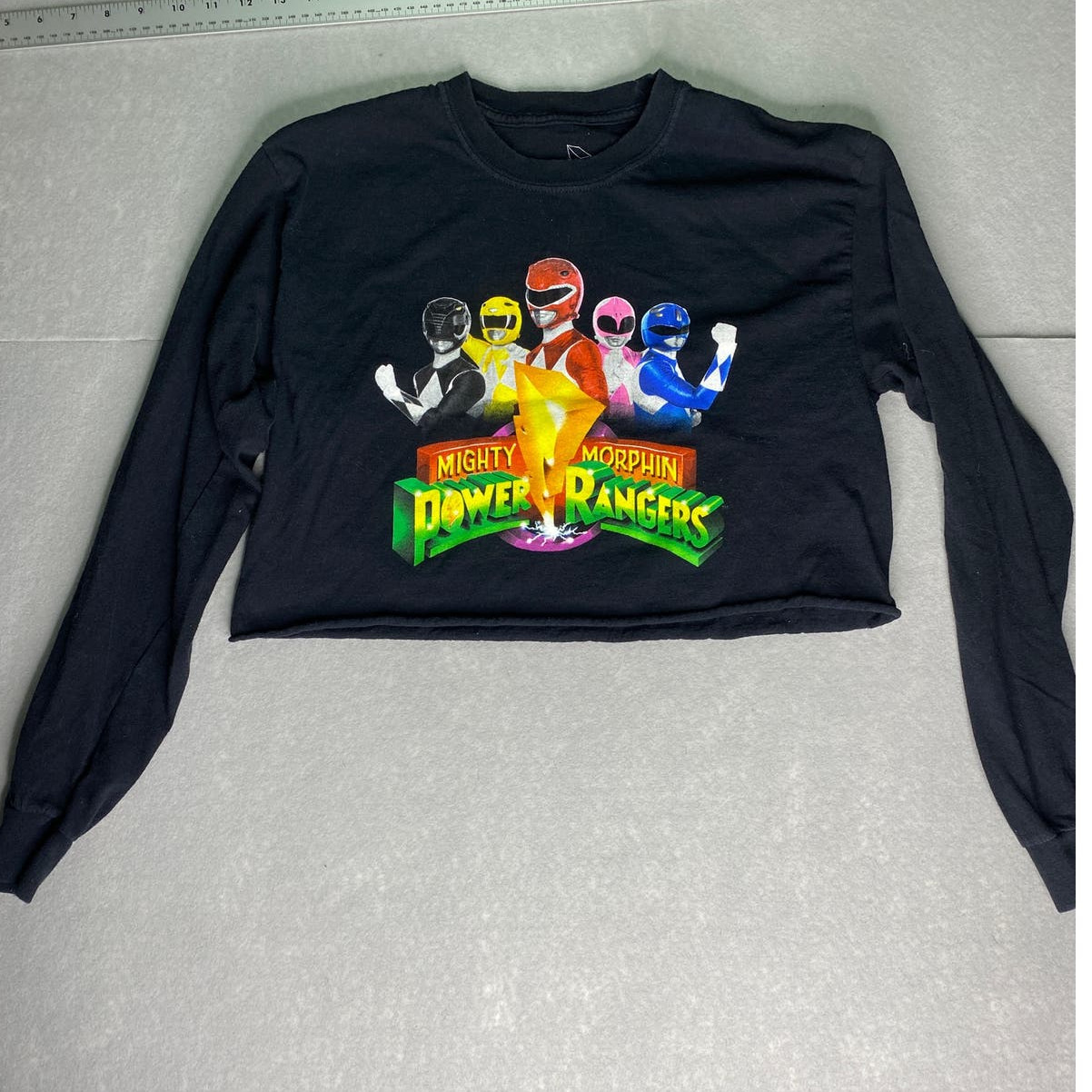 90's Style Power Rangers Mighty Morphin 2017 Crop Top… - Gem