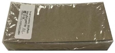 100 Frame A Coin DuPont Mylar Modern/Small Currency Sleeves 6.5x2.875 ...