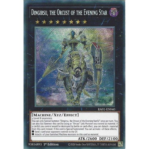 RA01-EN040 Dingirsu, the Orcust of the Evening Star : Secret Rare :1st ...