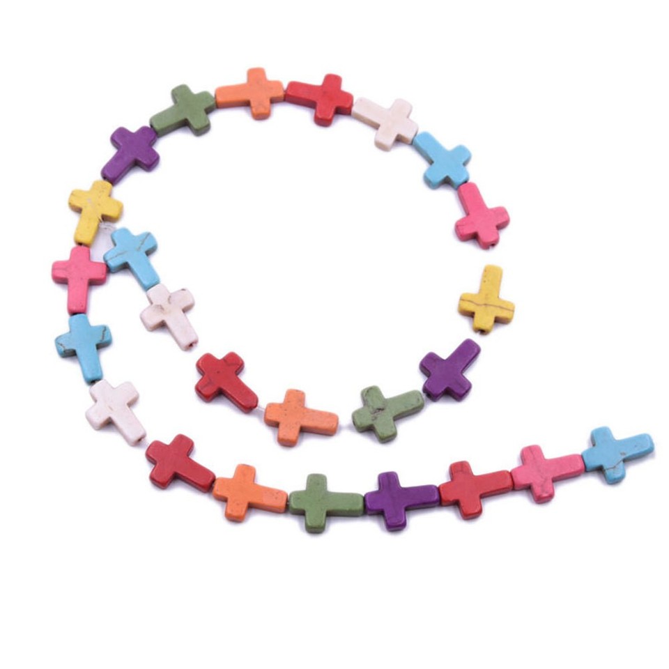 500 Pcs Multi Purpose Plastic Cross Beads For Diy Jewelry Making ...