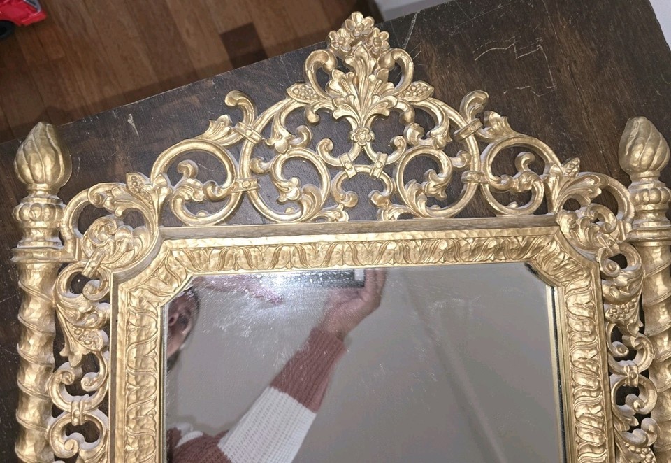 Vintage Gold Syroco MCM Hollywood Regency 19.5 x 32 Ornate | eBay UK