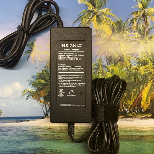 Genuine Insignia NS-PWLC591 AC/DC Power Adapter 19V 4.74A 90W 5.5x2.5mm ...