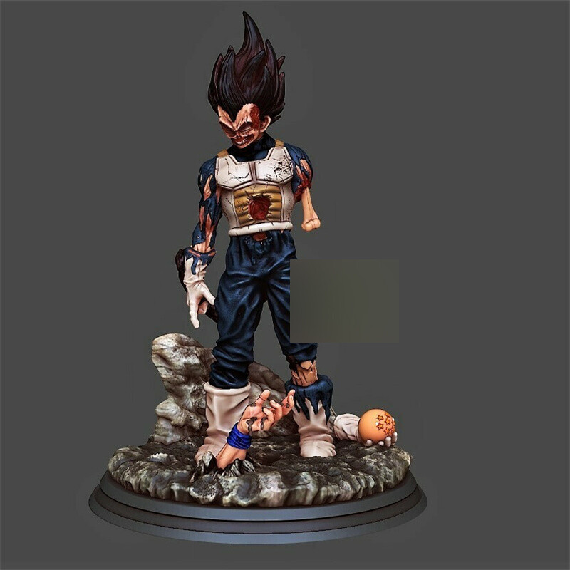 Dragon Ball 1/6 Zombie Vegeta Model Kits Unpainted 3D Printing Garage ...