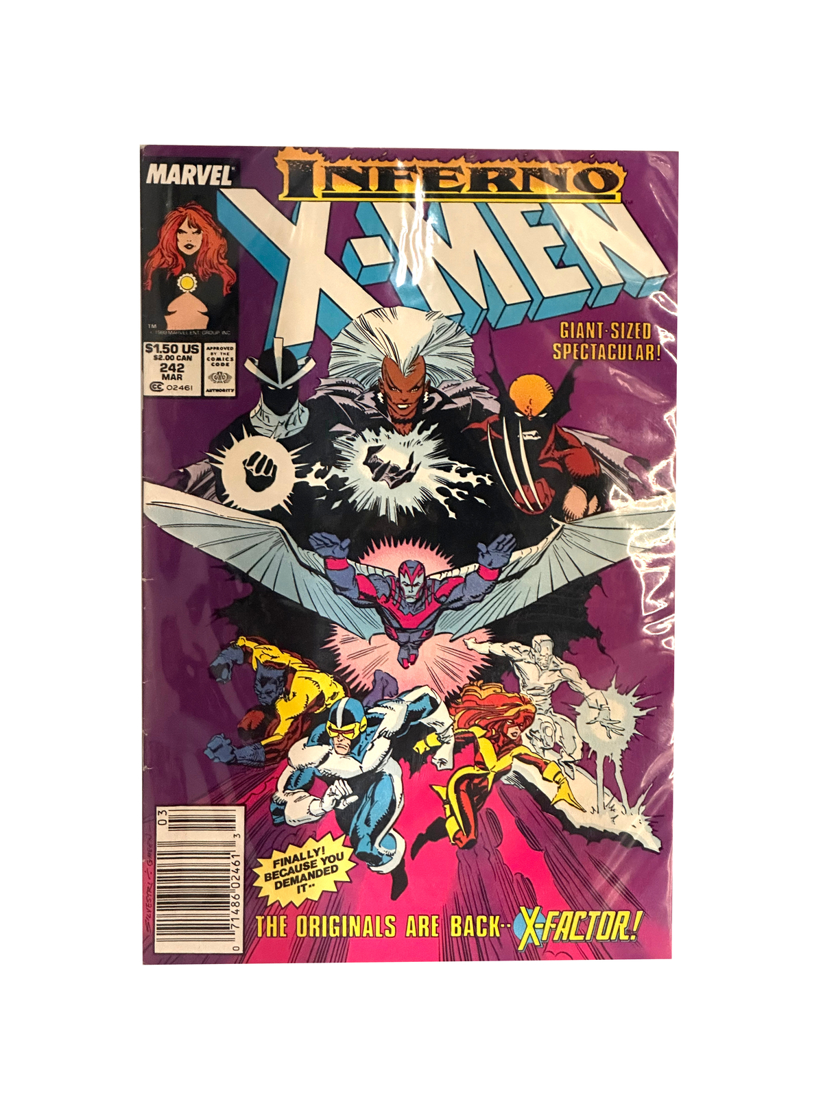 Marvel Inferno X-MEN #242 Newsstand edition | eBay