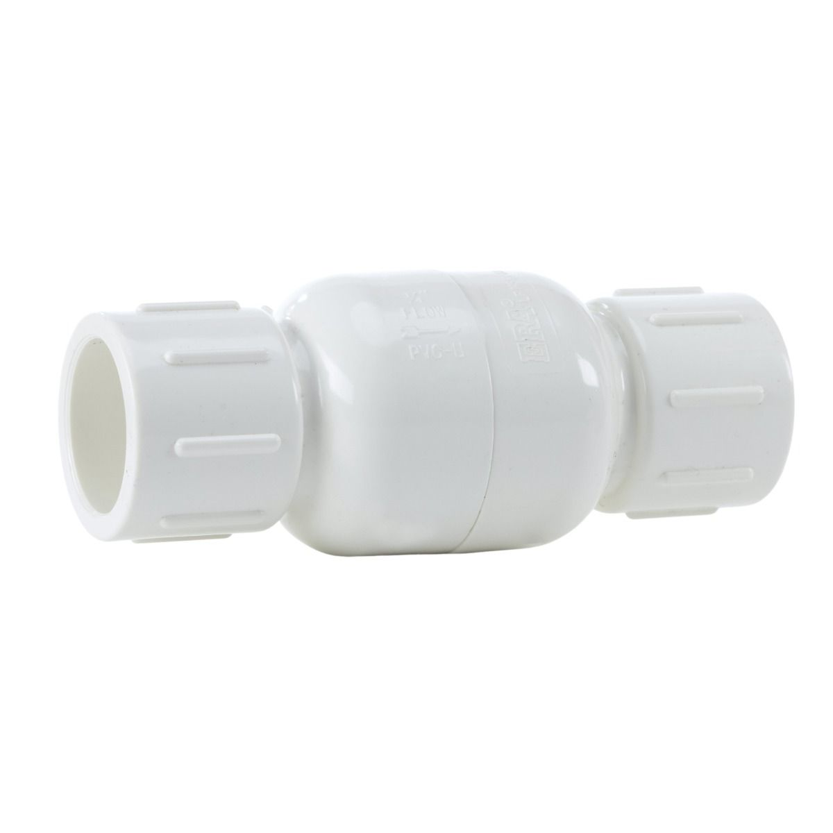 10-Pack 3/4 in. Schedule 40 PVC In-Line Spring Check Valve SxS Socket ...