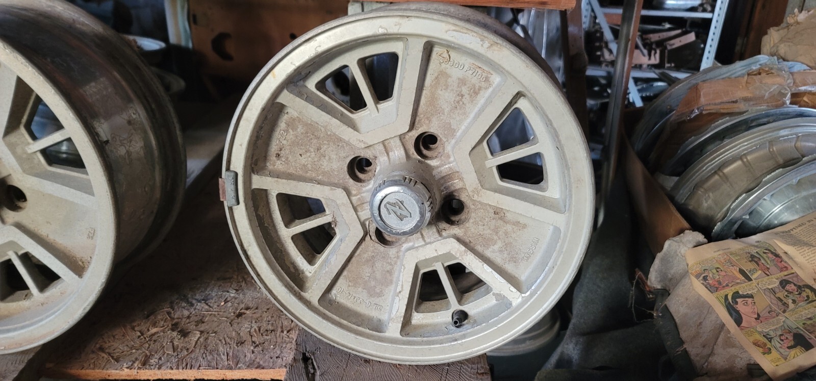 Datsun 280ZX Iron Cross 14 inch alloy wheels 4 Lug 1979 1980 1981 1982 ...
