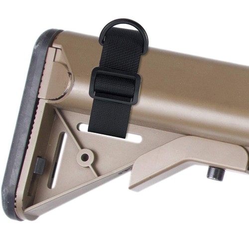 Heavy Duty Tactical Shotgun Rifle Butt Stock Sling Loops Adapter ...
