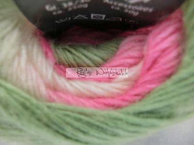 (139 €/kg): 50 Gramm Lacegarn im Farbverlauf, Schulana COLORELLI, #465 ...