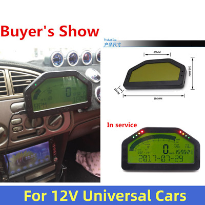 1x Car Race Dash Digital LCD Display Gauge Meter Bluetooth Full Sensor ...