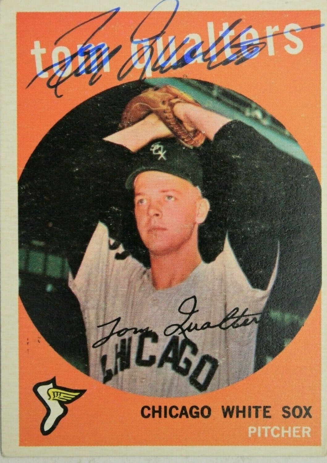 Tom Qualters Chicago White Sox Signed 1959 Topps #341 Autographed Card ...