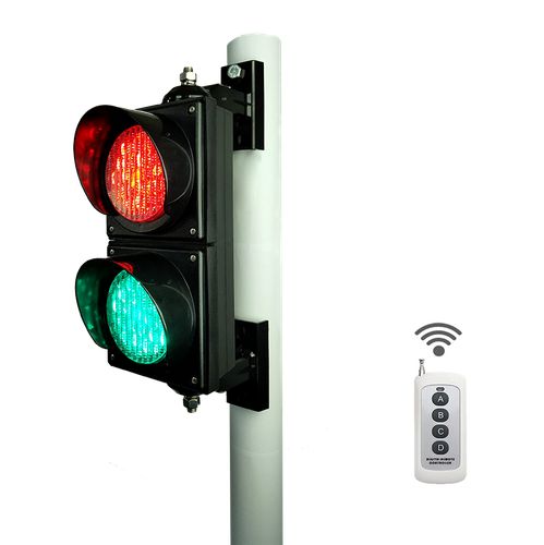 Remote control wireless control 4 inches 100mm LED Traffic Light Red ...