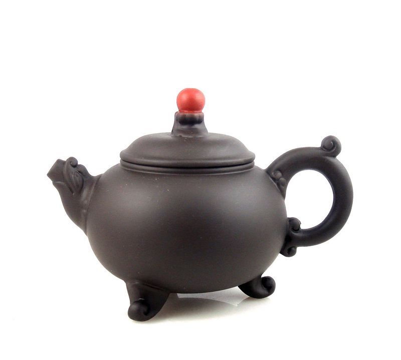 YiXing Zisha Pottery Hand Crafted Tripod Teapot Toad Spout w/ Lid ...