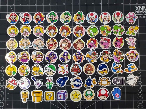 Mario Party Superstars Sticker Set | 68 Glossy Vinyl Stickers | Perfect ...