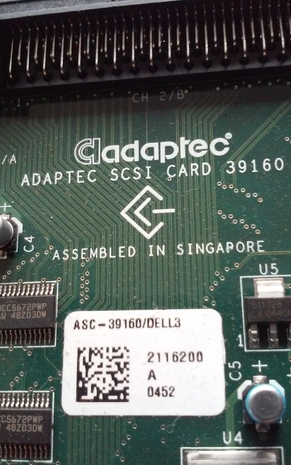 Adaptec ASC-39160 64-bit PCI-X Dual-Channel SCSI Card 39160 | eBay