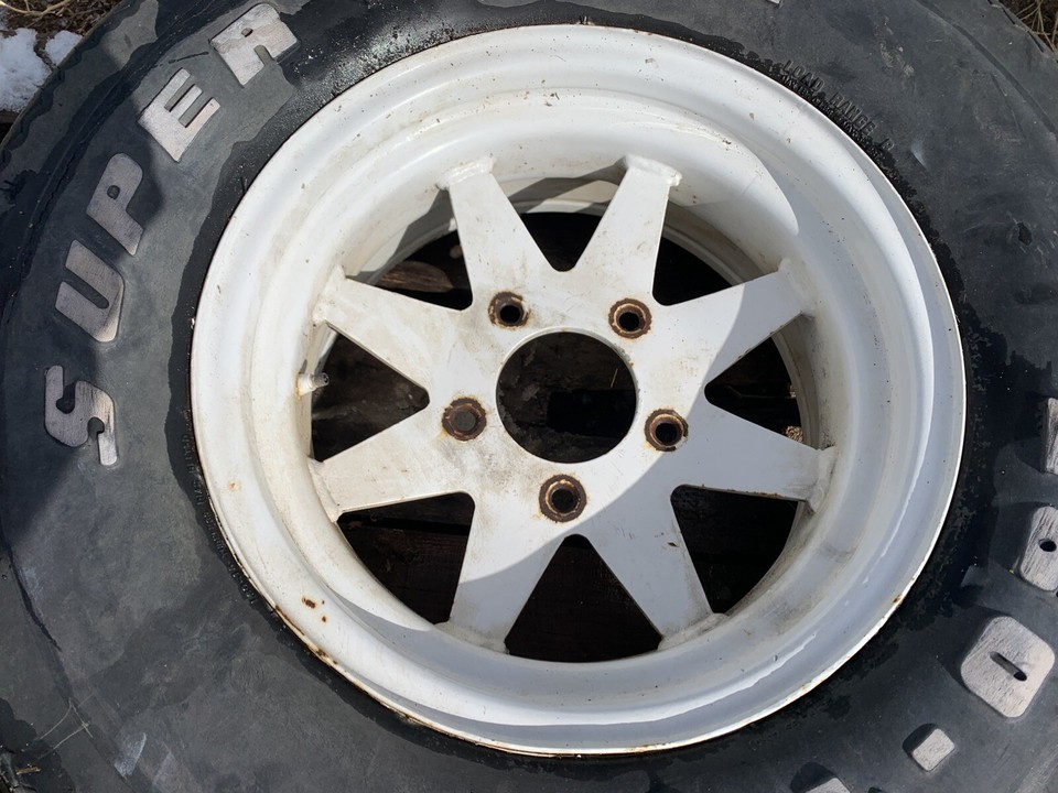 1970s Jackman Steel Wagon Wheels (2 Only) 15x7 rims 5x5.5 Lug Ford Jeep ...