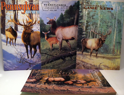 Pennsylvania Game News Lot : Elk Cover Paintings by Ned Smith, Gerald ...