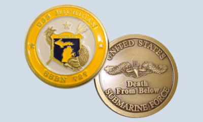 USS Michigan SSBN 727 Submarine Challenge Coin USN DFB | eBay